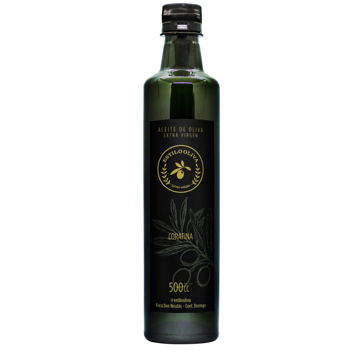 Aceite de Oliva Virgen Extra Botella Pet 500ml Coratina - ESTILO OLIVA ...